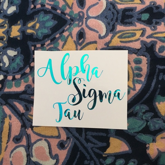 alpha sigma tau | Accessories | Alpha Sigma Tau Sticker Bundle | Poshmark
